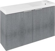Sapho Latus - Umyvadlová skříňka X 79x50x22 cm, 2x dvířka, dub stříbrný LT110-SET03