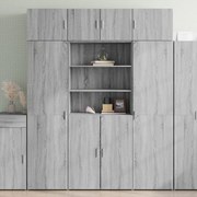 Skříň highboard šedá sonoma 80 x 42,5 x 185 cm kompozitní dřevo