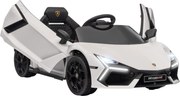 Dětské elektrické auto AIYAPLAY 12V licencované Lamborghini Revuelto pro děti 3-5 let, 3-5 km/h, s motory, odpružením, dálkovým ovládáním, hudbou, kol