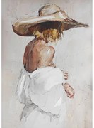 Obraz s ručně malovanými prvky na plátně 70x100 cm Charlotte – Styler