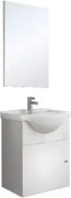 Koupelnový set Mini, 45 cm, dřevotříska, bílý