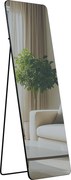 Zrcadlo Gurnee 150x50 cm - černé matné