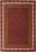 Vínový ručně tkaný vlněný koberec 120x170 cm Lois – Flair Rugs
