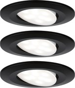 P 99991 Vestavné svítidlo LED Calla IP65 kruhové 4.000K 3x6,5W černá mat výklopné - PAULMANN