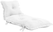 Bílý variabilní futon vhodný do exteriéru Karup Design OUT™ Sit&Sleep White