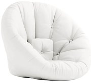 Bílé rozkládací křeslo vhodné do exteriéru Karup Design Design OUT™ Nido White
