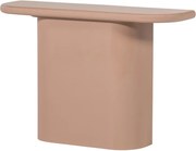 Světle růžový lesklý konzolový stolek 30x120 cm Nocta – WOOOD