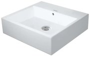 Duravit Vero Air - Umývátko 45x35 cm, s přepadem, bez otvoru pro baterii, WonderGliss, bílá 07244500601