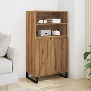 Skříň highboard dub artisan 60 x 36 x 110 cm kompozitní dřevo