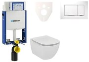 Cenově zvýhodněný závěsný WC set Geberit k zazdění + WC Ideal Standard Tesi 110.302.00.5NE5