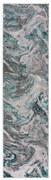 Šedo-tyrkysový běhoun 60x230 cm Marbled – Flair Rugs