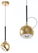 Toolight Závěsné LED osvětlení Bowl G086-1CP zlaté