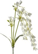 Dekorace bílá umělá květina zvonek Bells Bouquet - 15*6*80 cm