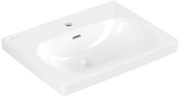 Villeroy & Boch Skyla - Umyvadlo, 60x46 cm, s přepadem, otvor pro baterii, alpská bílá 5A516001