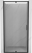 Mexen Exo, 1-křídlé dveře do otvoru 95x200 cm, 6mm čiré sklo, černý profil, 819-095-000-70-00