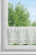 KRÁTKÁ ZÁCLONA NA PÁSCE VINCE 150X30 CM BÍLÁ