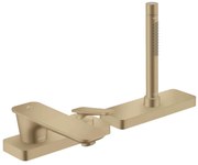 Axor Citterio C - Baterie na okraj vany, 3-otvorová instalace, kartáčovaný bronz 49430140