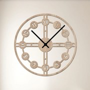 dřevo života Nástěnné hodiny CIRCLE Zvolte barvu dekoru: Dub Sonoma, Velikost hodin: 35x35, Barva ručiček: Černé