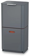 Grafitově šedý koš na tříděný odpad Joseph Joseph Totem Max, 60 l