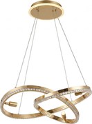 Toolight Toolight, LED závěsné svítidlo, 620 mm, 140W, 4000K, 5000lm, G158-CP, zlatá lesklá, OSW-06410