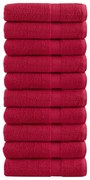 Prémiové osušky SOLUND 10 ks červené 100x150 cm 600 g/m² 137409