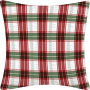 Krepový povlak na polštář Kostka - červenozelený Velikost: 40 x 40