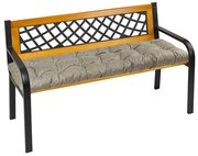 Bellatex Sedák na lavici prošívaný Hnědá, šedá rozměr 40x140 cm
