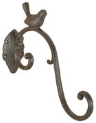 Litinový držák na květináč Vintage, 6,5x24 cm, hnědá