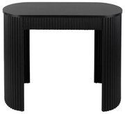 Černý kovový konzolový stolek 40x100 cm Estriado – Leitmotiv