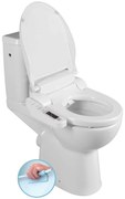Sapho WC sada - Elektronický bidet s keramikou, SoftClose, Rimless, DualFlush, bílá NB-1160D-1