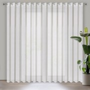ZÁCLONA NA KROUŽCÍCH SIBEL 300 CM X 250 CM CM BÍLÁ