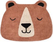 Hnědý pratelný/ručně tkaný bavlněný dětský koberec 101x120 cm Snuggle Benni – Hanse Home