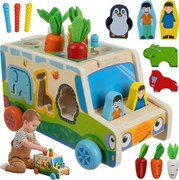 Třídič - dřevěné auto Kruzzel 26250