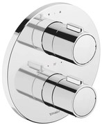 Duravit - Termostatická baterie pod omítku, pro 2 spotřebiče, s tělesem, chrom TH4200008010