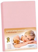 Bellatex prostěradlo jersey LUX Růžová rozměr 90x200 cm