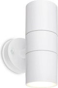 BRILO 3792026 Venkovní nástěnné svítidlo, IP54 voděodolné a prachotěsné, Up/Down, 16cm výška, bílé - BRILO