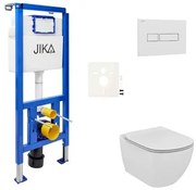 Cenově zvýhodněný závěsný WC set Jika do lehkých stěn / předstěnová montáž+ WC Ideal Standard Tesi SIKOJSTES1