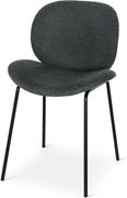 Tchibo - Polstrovaná designová židle - barva: šedá