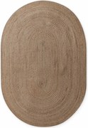 Koberec Hanse Home Jute Braided Rangpur naturální / hnědý ovál
