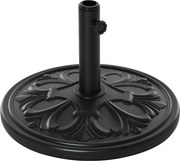 Outsunny Slunečníkový Stojan 13 kg Držák Slunečníku pro Slunečníky s průměrem 35 mm/38 mm/48 mm pro Zahradu, Balkon, Antická Černá | Aosom