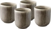 Šedobéžové kameninové šálky v sadě 4 ks 360 ml Viola – House Nordic