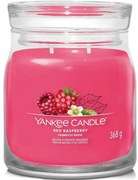 Yankee Candle Vonná svíčka střední Signature Red Raspberry, 368 g, M