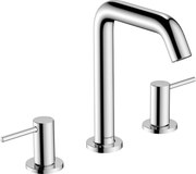 Hansgrohe Tecturis S, 3-otvorová umyvadlová baterie 150 EcoSmart+ s odtokovou soupravou Push-Open, chromová, HAN-73330000