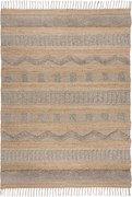 Kusový koberec Jubilant Medina Jute Natural/Grey, 120x170, béžová, obývacia izba, Flair Rugs