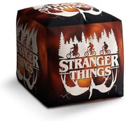 Sablio Taburet Cube Stranger Things Glow: 40x40x40 cm