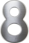 Domovní číslo "8", RN.75L, nerez