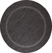 Ayyildiz, Kusový koberec Relax 4311 Black kruh, 120x120 (průměr) kruh, černá, chodba / předsíň