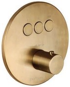 Paffoni Compact Box - Termostatická baterie pod omítku, pro 3 spotřebiče, kartáčovaná zlatá CPT019HGSP