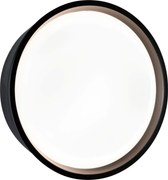 P 94696 LED venkovní nástěnné svítidlo Platomo IP44 kruhové 180mm 3000K 14,5W 230V černá umělá hmota - PAULMANN
