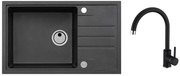 Alveus - Set dřezu Intermezzo 130 a baterie Kati, carbon SETA25867